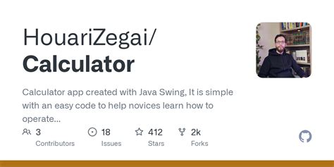 Github Houarizegaicalculator Calculator App Created With Java Swing