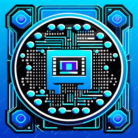 Premium Vector Blue Binary Circuit Board Digitalblue Background In