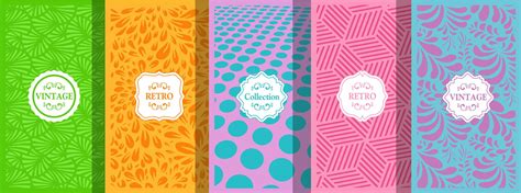 Set Of Cute Bright Seamless Patterns Vector Illustration Bright Design Abstract Seamless 562032