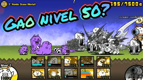 Gao Nivel 50 Se LogrÓ The Battle Cats Youtube