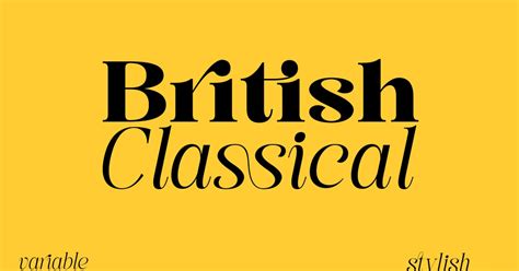 British Classical Serif Ft Serif And Brandingfont Envato