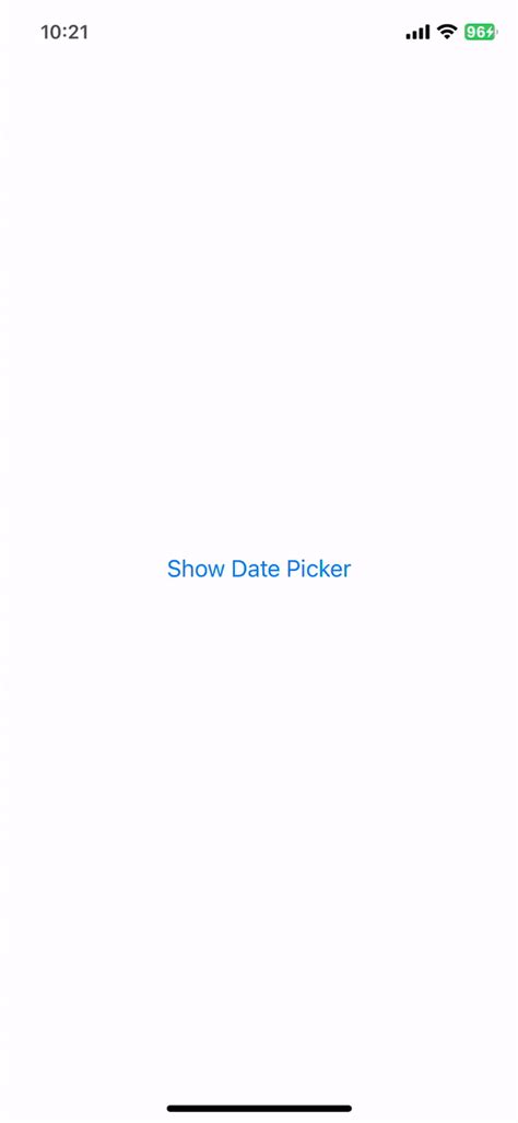 Ios Datepicker Height Blinks When Presented In Fullscreencover