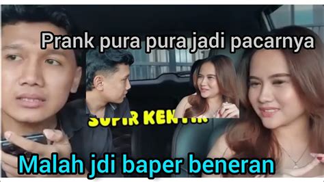Prank pura pura jadi pacarnya !!endingnya jadi baper beneran#nalendra #prank #pranktaxionline ...