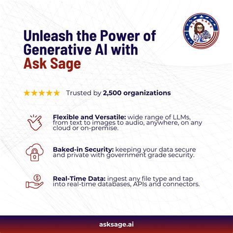 Ask Sage Inc On Linkedin Asksage Generativeai Flexibility Versatility Security