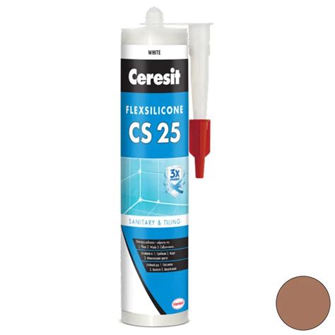 Купити Герметик силіконовий Ceresit Cs 25 280 мл горіховий 1095896 в
