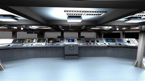 中国海军002航母驾驶室主控台模型 其他 作品模型 Cg模型网