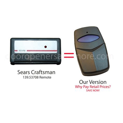 Craftsman 139 53708 Compatible 390 Mhz Visor Remote