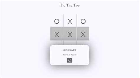 Tic Tac Toe Game Using Html Css And Javascript