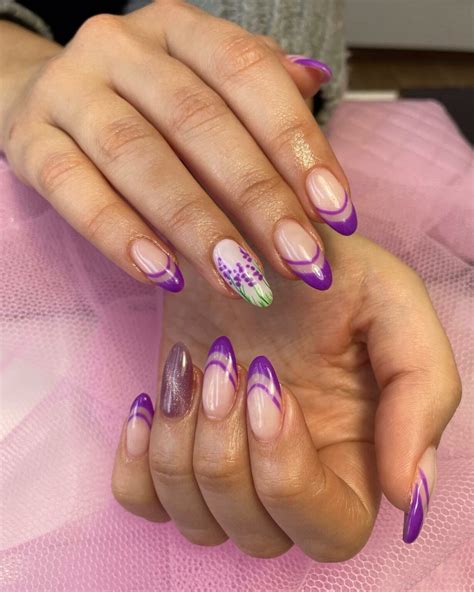 Coolest Ways To Wear Purple French Tip Nails