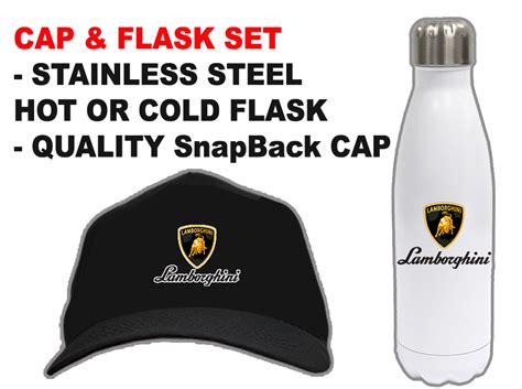 Lamborghini Cap And Flask Diomyx Branding