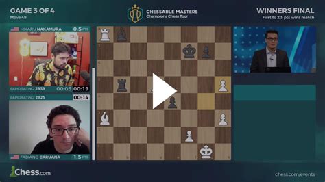 Gm Hikaru Nakamura Blunders Mate In 1 Vs Gm Fabiano Caruana Rchess