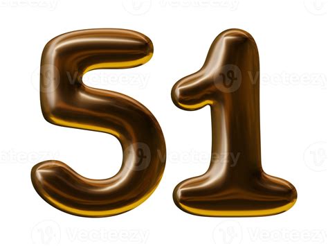 Number Design In D Render Png