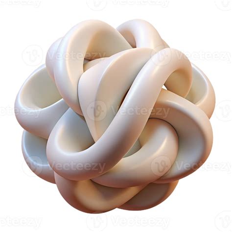 Wonderful Vintage Interlocking Biomorphic Forms With A Smooth Porcelain Texture Lit By A Warm