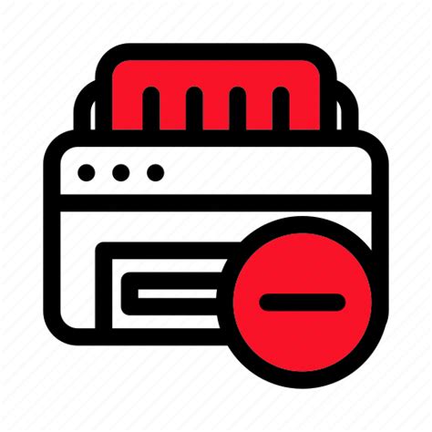 Printer Delete Remove Trash Disable Icon Download On Iconfinder