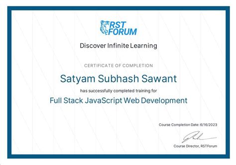 Satyam Sawant On Linkedin Completed A Comprehensive Full Stack