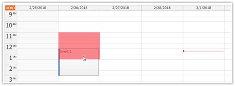 event overlaps event calendar daypilot documentation scheduling