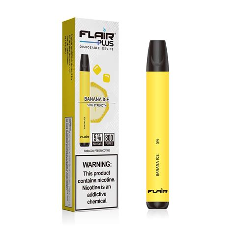 Flair Plus Disposable Devices Banana Ice 800 Puffs Flair Vapor