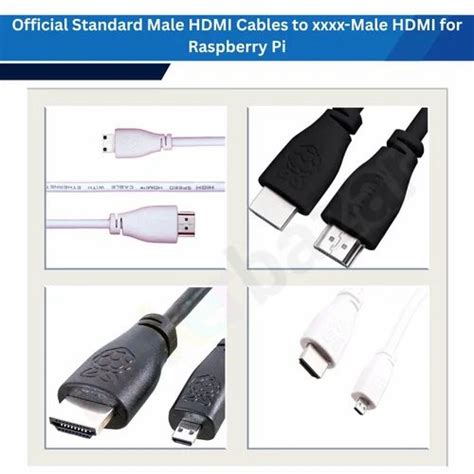 Official Standard Male Hdmi Cables To Xxxx Male Hdmi For Raspberry Pi