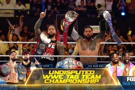 Undisputed Wwe Tag Team Title Bout Official For 1111 Wwe Smackdown