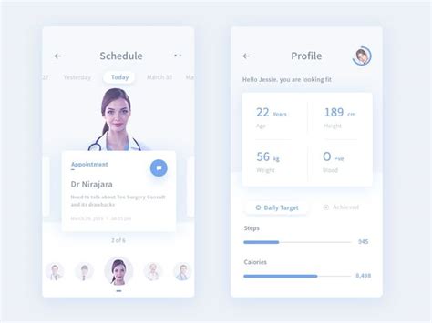 Some More Screens From Medicure WIP App Ui Design Medical App