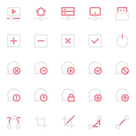 Two Color Outline Icons For User Interface Vector Art At Vecteezy
