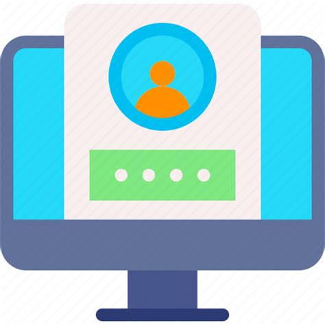 Account Login Password Key Monitor Authorization Icon Download