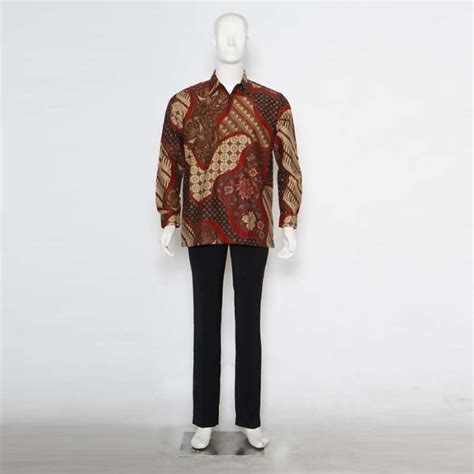 Jual Danar Hadi Kemeja Batik Lengan Panjang Sekar Jagad Lengko Skjl Pa Cokelat L Di