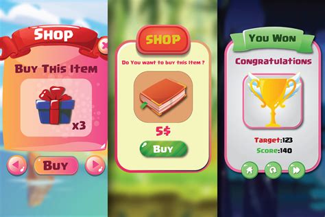 Combo Of Awesome Game Ui Pack 8 10 And 11 2d Icons Unity Asset Store