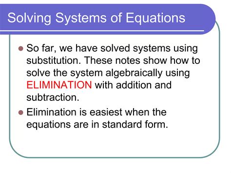 G5 Two Variable Equations Using Eliminationpptx