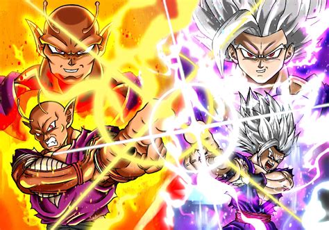Beast Gohan And Orange Piccolo Fanart By Me R Dbz