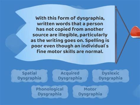 The Different Types Of Dysgraphia Find The Match