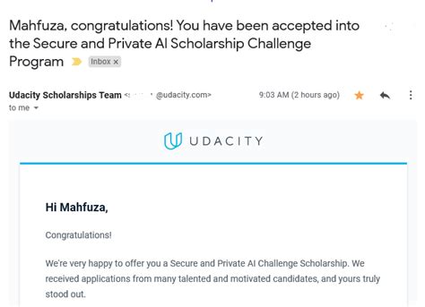 Github Mhmohona Secure And Private Ai Challenge Scholarship