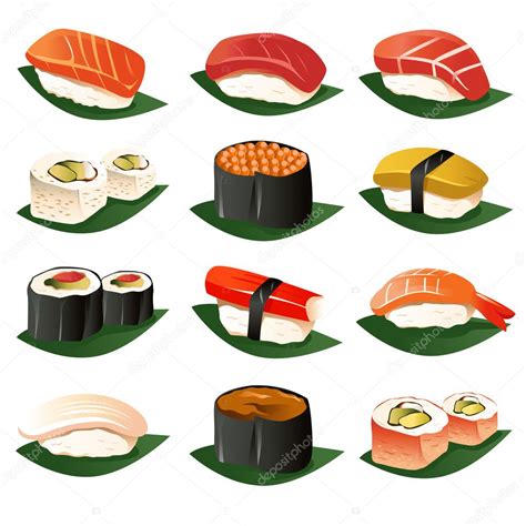 Sushi Icons Stock Illustration By ©artisticco 35091725