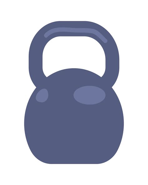 Kettlebell Semi Flat Color Vector Object Sports Inventory Editable