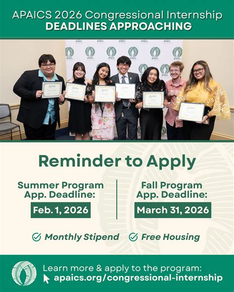⏰ Applications For The 2026 Congressional Internship Are Closing Soon