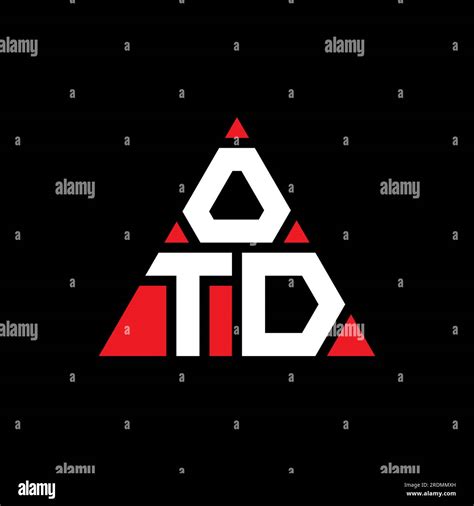 Otd Triangle Letter Logo Design With Triangle Shape Otd Triangle Logo Design Monogram Otd