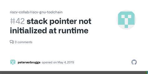 Stack Pointer Not Initialized At Runtime Issue Riscv Collab Riscv Gnu Toolchain GitHub