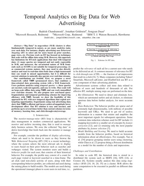 Pdf Temporal Analytics On Big Data For Web Advertising