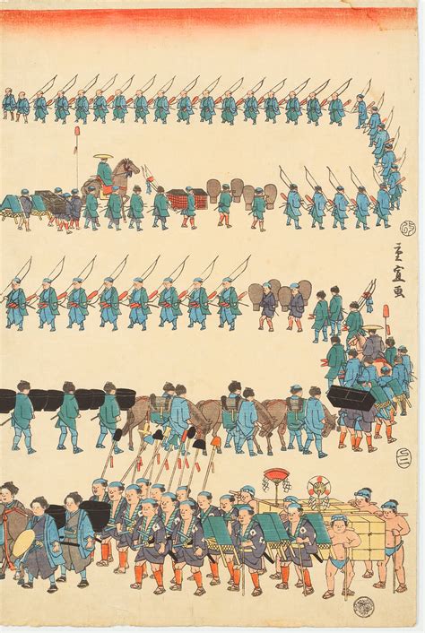 参勤交代の絵図