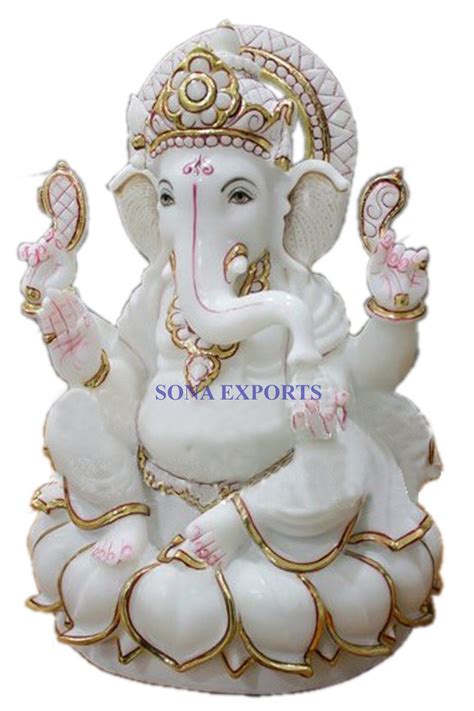 White Marble Ganesh Ji Murti Statue Artofit