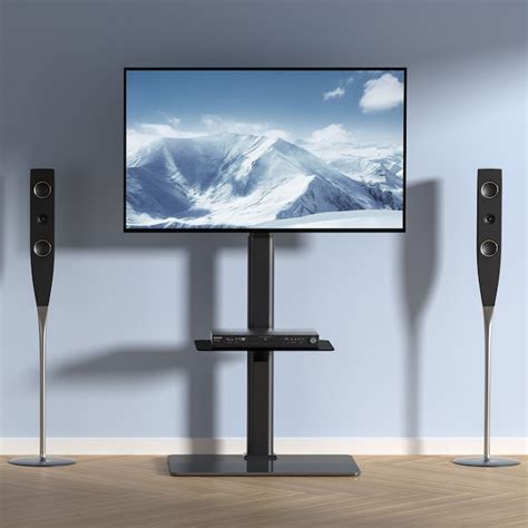 Vevor Tv Stand Mount Swivel Indoor Freestanding Tv Mount Fits Tvs Up To