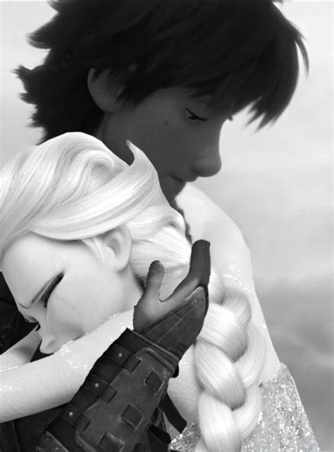 Elsa Hugging Hiccup By Zoedisney22 On Deviantart