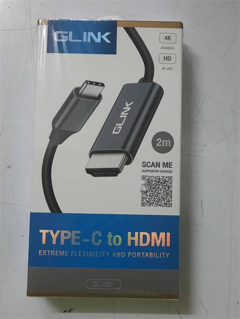 Cable Type C To Hdmi 2m Glink Gl067 แปลงสัญญาณภาพ Usb Type C To