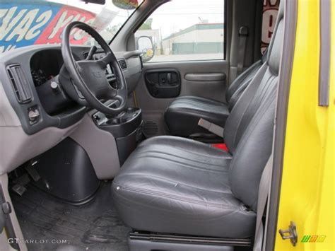 1997 Yellow Gmc Savana Van G1500 Sle Passenger 61646708 Photo 5