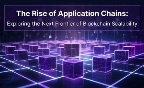 The Rise Of Application Chains Exploring The Next Frontier Of