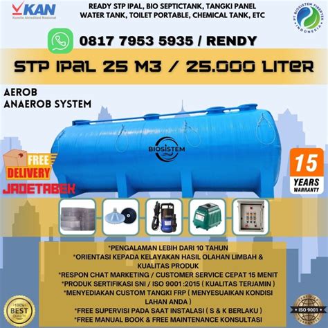 Jual Septic Tank Biotech Stp Biotech 25000 Liter 25 M3 Biotech