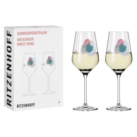 Ritzenhoff White Wine Summer Dream 2 Bohnenberg Set Of 2
