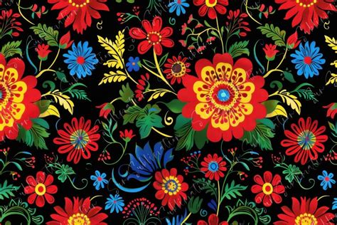Floral Pattern Art Graphic By Sun Sublimation · Creative Fabrica