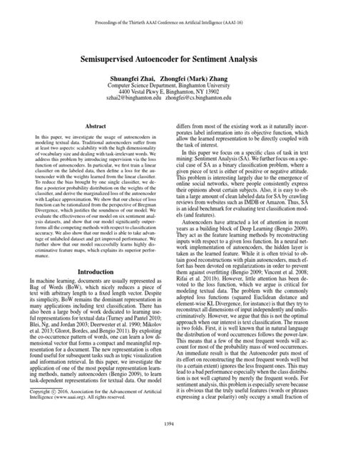 semisupervised autoencoder for sentiment analysis12059 55631 1 pb pdf