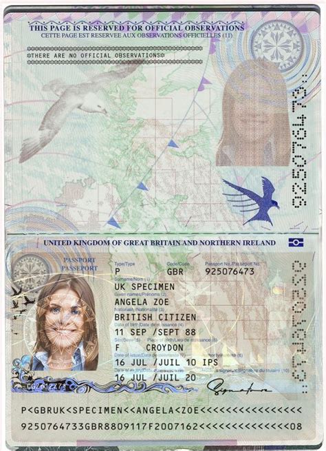 Uk Permanent Residence Card Template Psd 2023